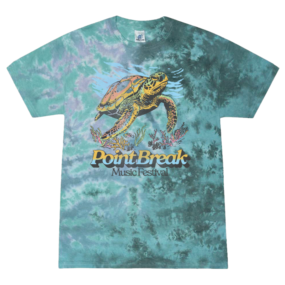 Turtle Tie Dye Tee – Point Break Festival